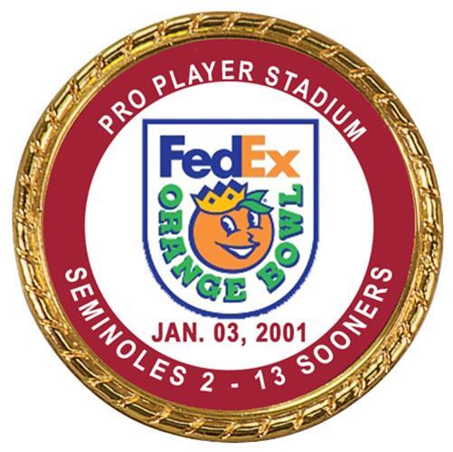 Tribute Coin Oklahoma Sooners 2000 2001 Football BCS National Champions ...