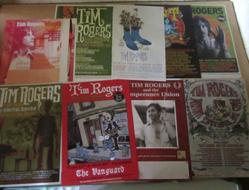 TIM ROGERS (YOU AM I) COLLECTION OF 9 ORIGINAL TOUR/PROMO POSTERS ...