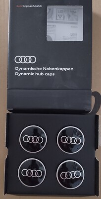 AUDI OEM Dynamic Hub Caps - Floating Wheel Hub Cap Set Of 4 Brand New ...