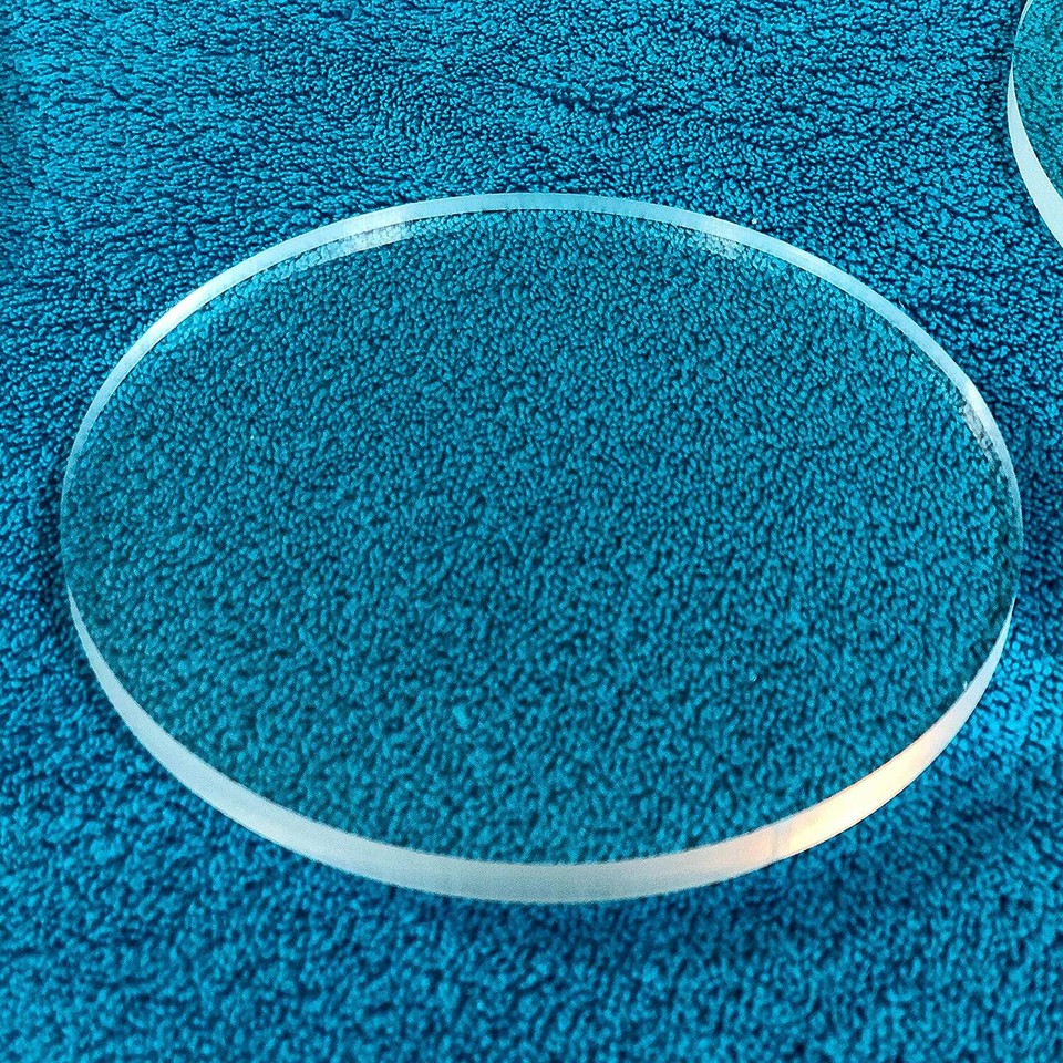 1/4" Plastic Circle Disc Round Acrylic Sheet Clear Plexiglass - All ...