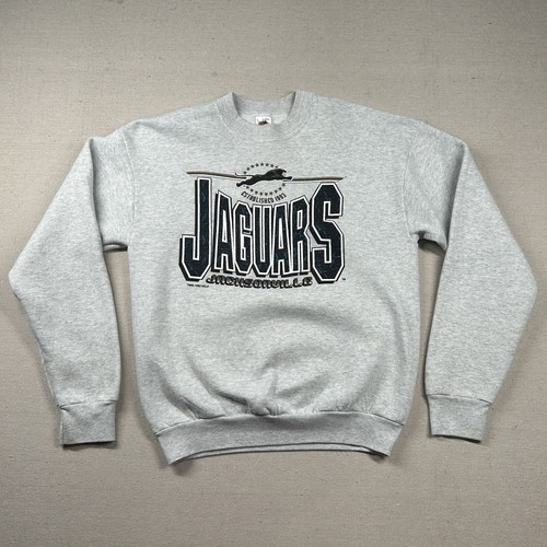 Vintage Jaguars Sweatshirt Mens L NFL Banned Logo Football Jacksonville ...