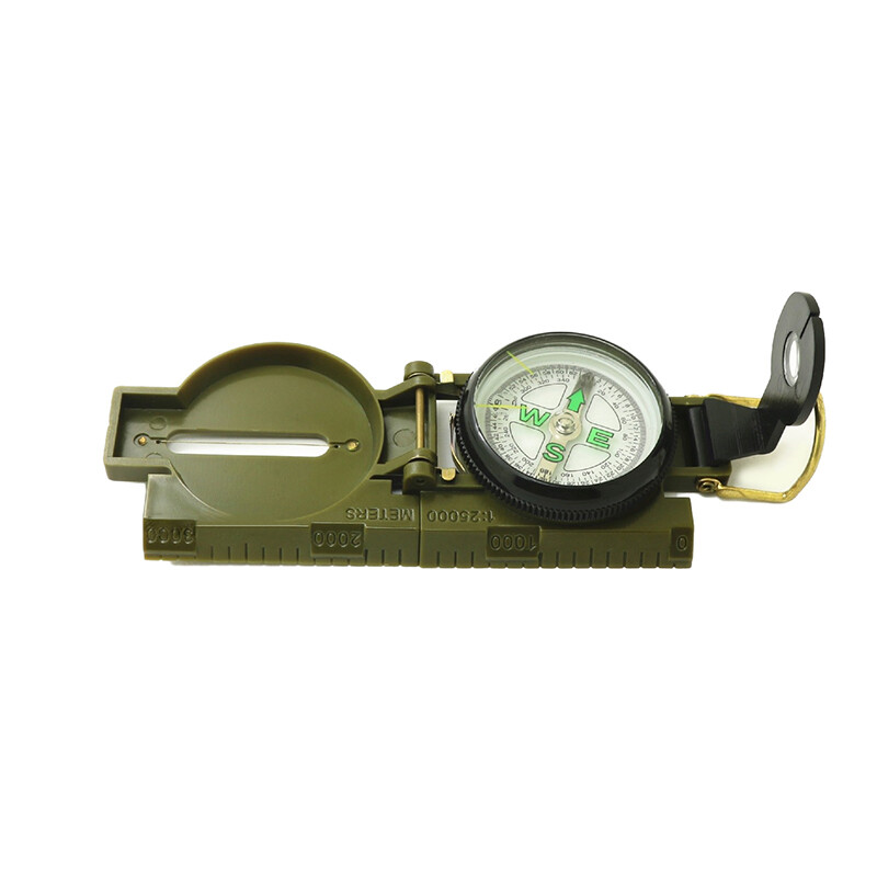 Portable Compass Military Outdoor Camping Folding Len Compass Precise ...