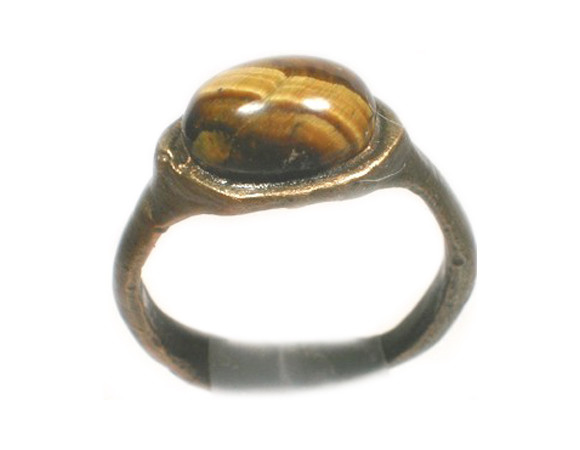 AD300 Roman Epirus (Albania) Ring Size 5 + Antique 19thC Yemen Mahogany ...