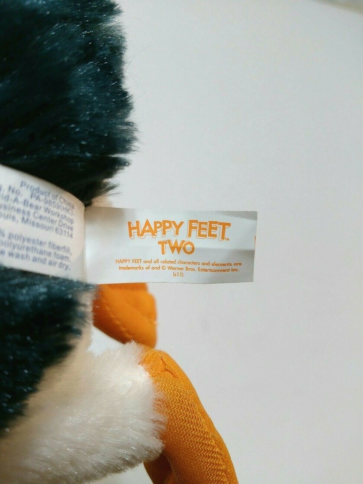 Happy Feet 2 Plush Build A Bear Sven Puffin Penguin Bird Stuffed Animal ...