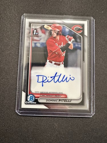 2024 Bowman Chrome Dominic Pitelli Base Auto Rookie (Reds) | eBay