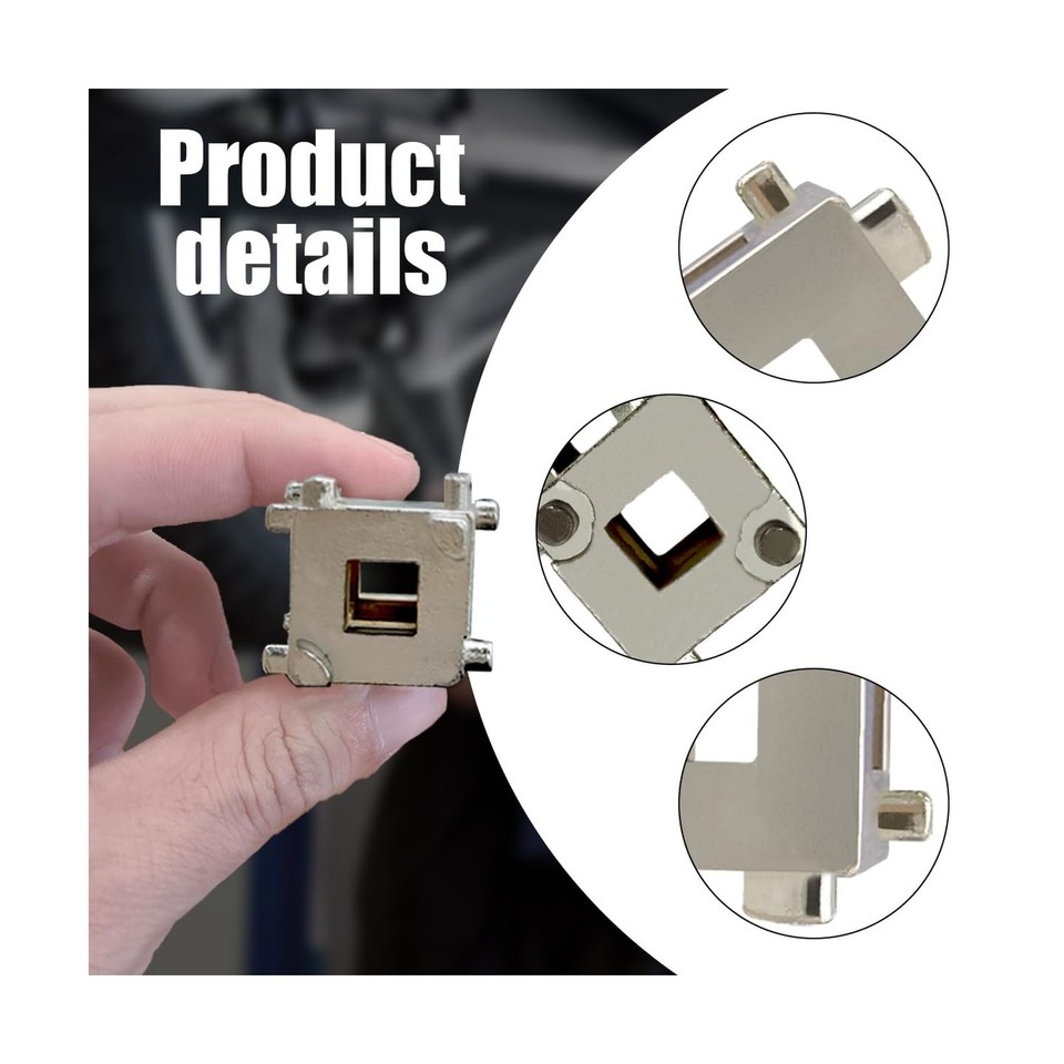 Car Cube Brake Caliper Compression Tool, Steel Rear Disc Brake Piston ...
