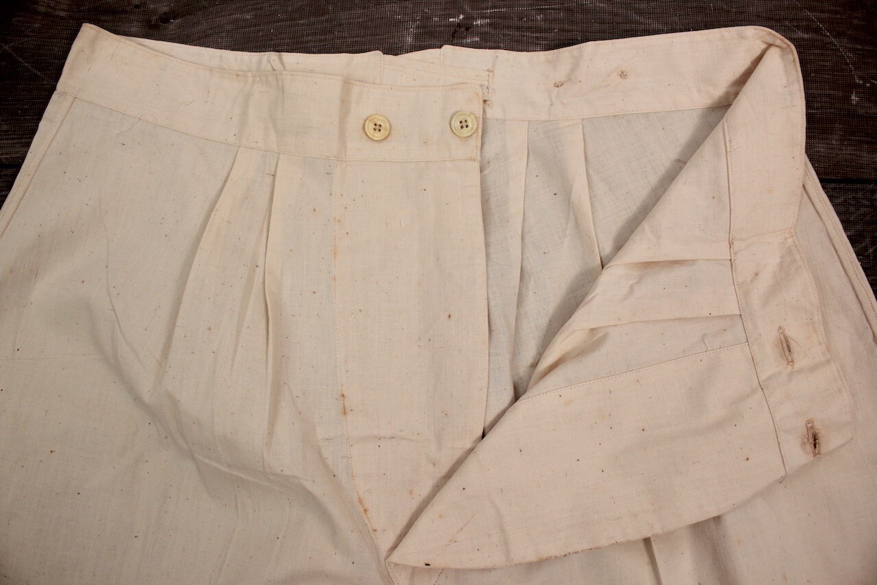 VTG 1950s Men's White French Army Boxer Shorts 50s Cotton Military ...