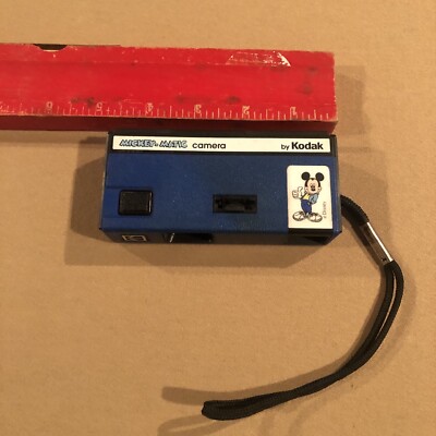 Vintage Disney Mickey-Matic 110 mm film Camera by Kodak UNTESTED blue ...