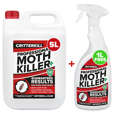 Carpet Moth Killer Spray – Pro-Strength Formula 1 +5Ltr - HOUSEHOLD ...