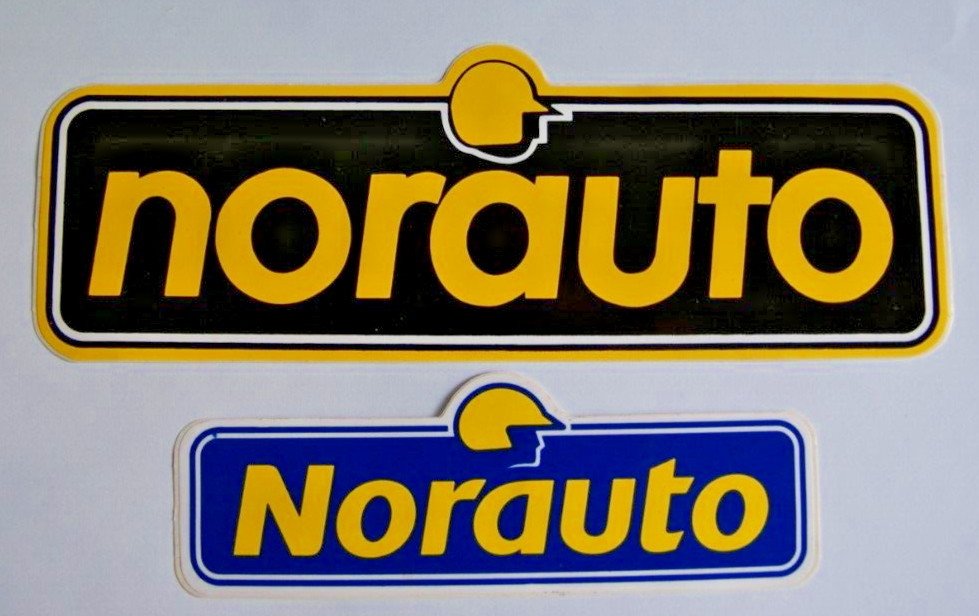 Norauto Garage STICKERS 1990's Vintage European RARE Halfords France ...