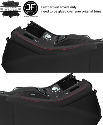 RED STITCH 2X CENTER CONSOLE SIDE TRIM LEATHER COVERS FOR LEXUS CT200H ...