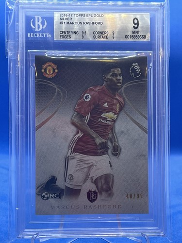 2016 Topps Premier Gold EPL Rookie Marcus Rashford #40/99 MANCHESTER ...