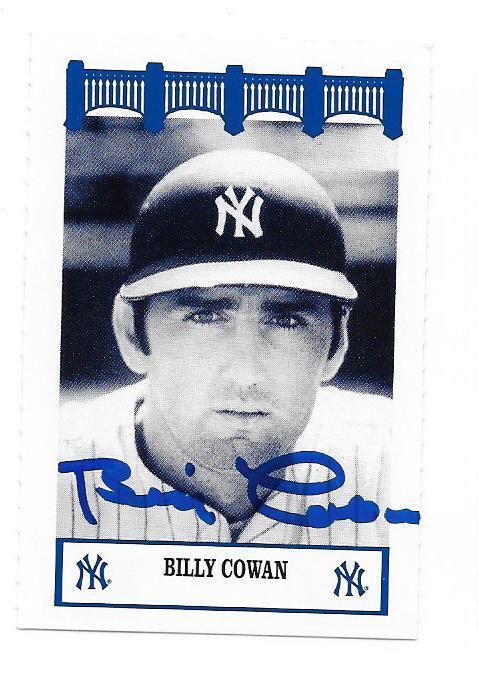 BILLY COWAN 1992 THE WIZ YANKEES 60'S AUTOGRAPHED SIGNED | eBay