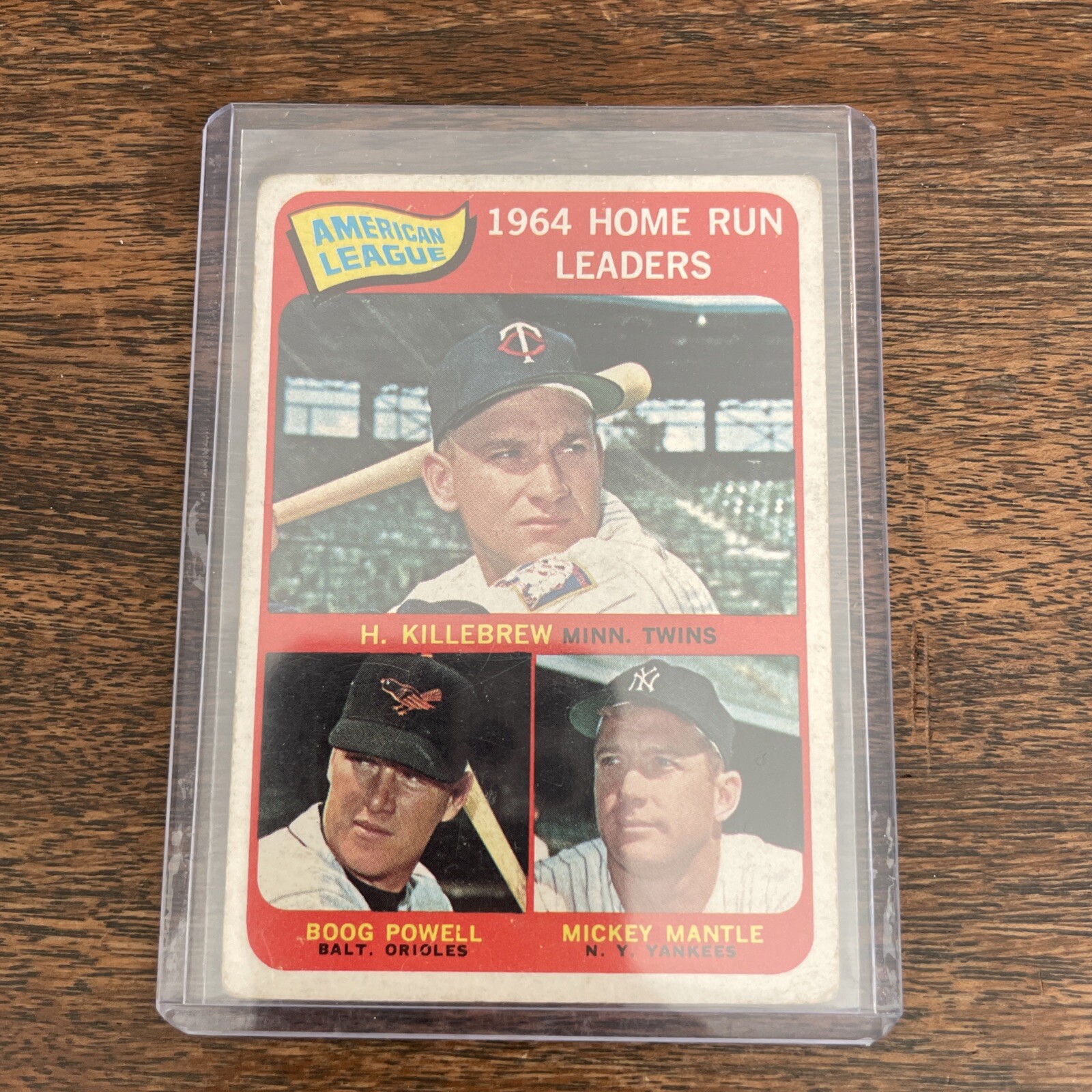 1965 Topps - League Leaders #3 Mickey Mantle, Harmon Killebrew, Boog ...