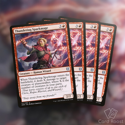 MTG x4 Thundering Sparkmage 171/280 Zendikar Rising ZNR Playset | eBay