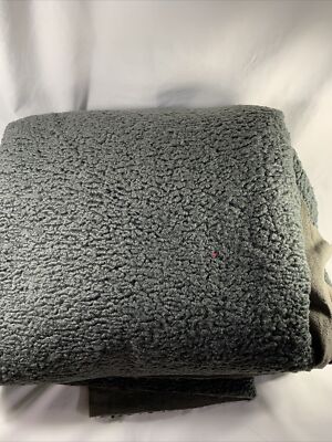 Gray Faux Sheep Skin Fabric Piece 50x63 | eBay