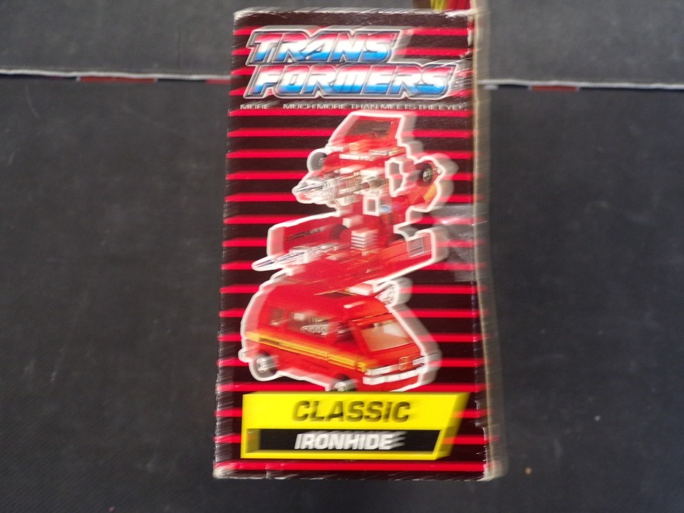 VINTAGE CLASSIC IRONHIDE TRANSFORMERS GENERATION 1 HASBRO AUTOBOT 1989 ...