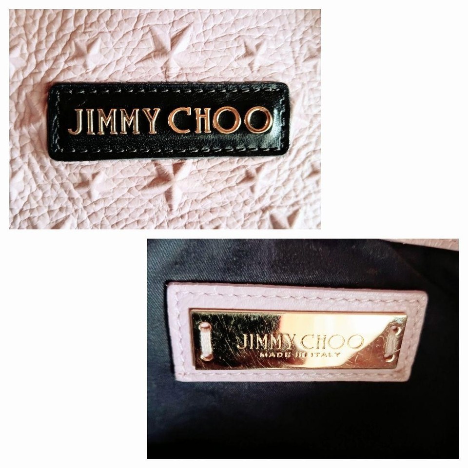 Jimmy Choo Pimlico Tote Bag Shoulder Bag Leather Light Pink Women's ...