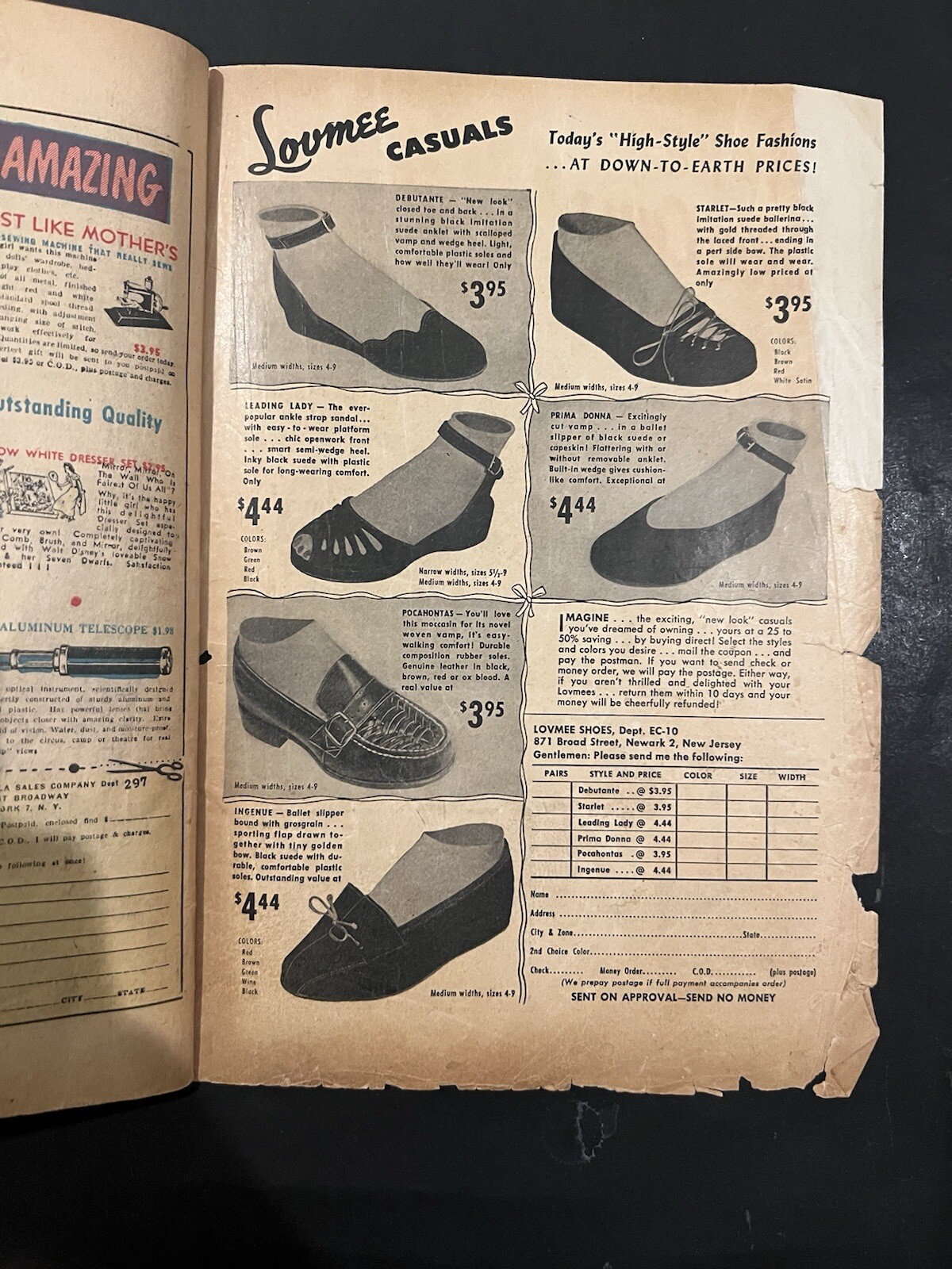 Moon Girl #4 (EC Comics 1948) FR/PR Moon Girl Vs. Vampire! PCH Johnny ...