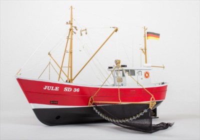 Jule Fischkutter Trawler Fishing Boat Aero Naut L/800 x W/251 mm Wooden ...