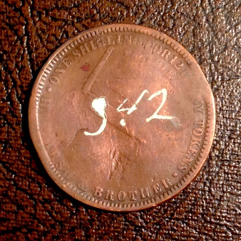 ~ Australia Penny Token. H J Marsh & Brother - c1850s Hobart, Tasmania ...