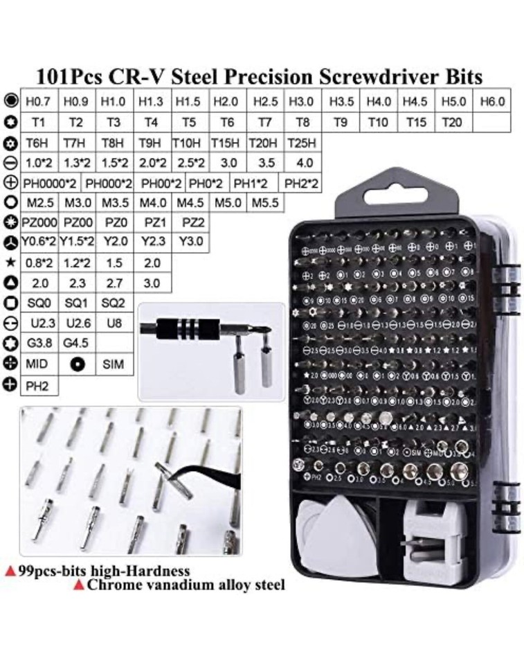 Latest PC Repair Screwdriver Set, 110 in 1 Professional-Screwdriver Set ...