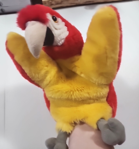 Red Parrot Bird Hand Puppet Korimco Brand | eBay Australia