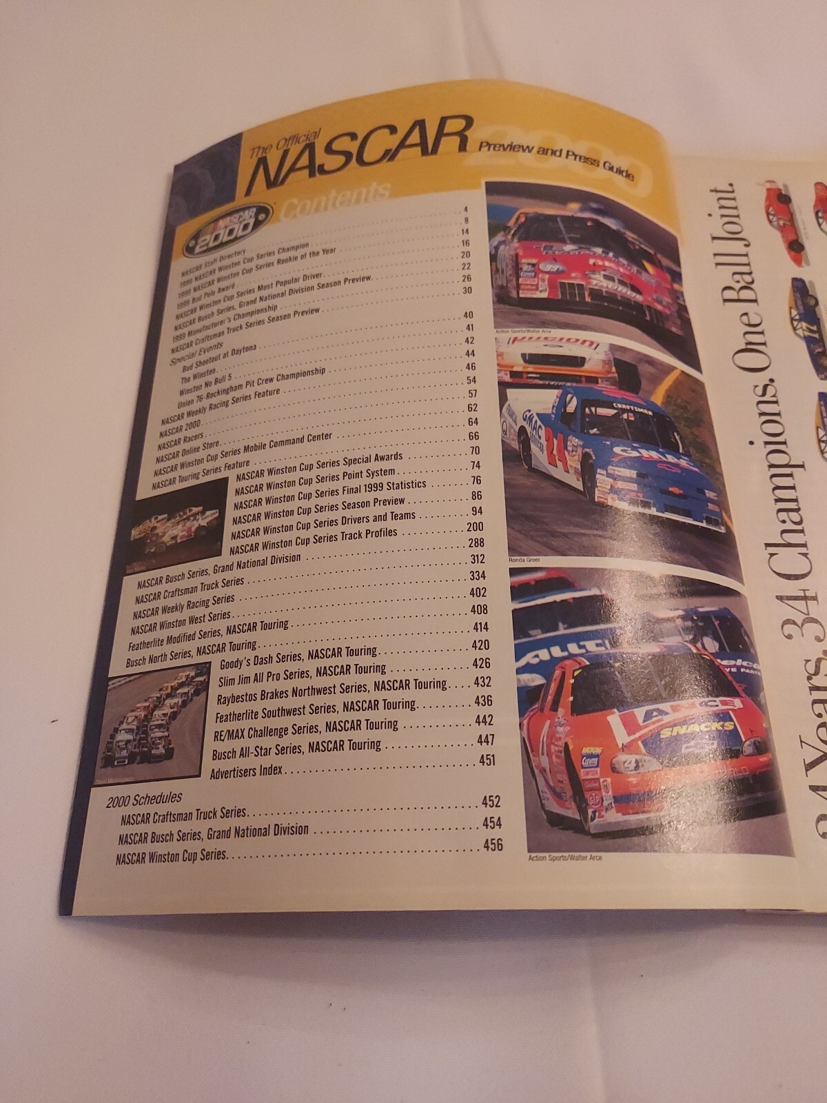 2000 The Official NASCAR Preview & Press Guide, Statistics & Schedules ...