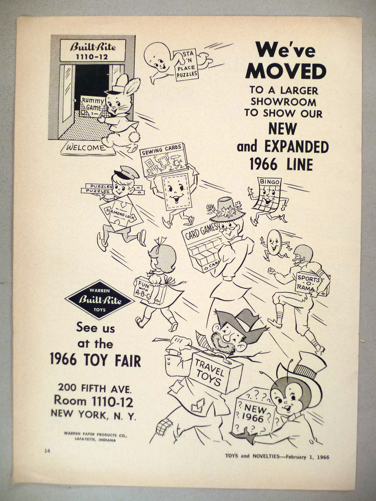 Built-Rite Toy PRINT AD - 1966 ~~ toys, games, trade show | eBay
