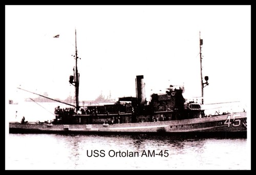 Postcard USS Ortolan AM-45 LP1 | eBay