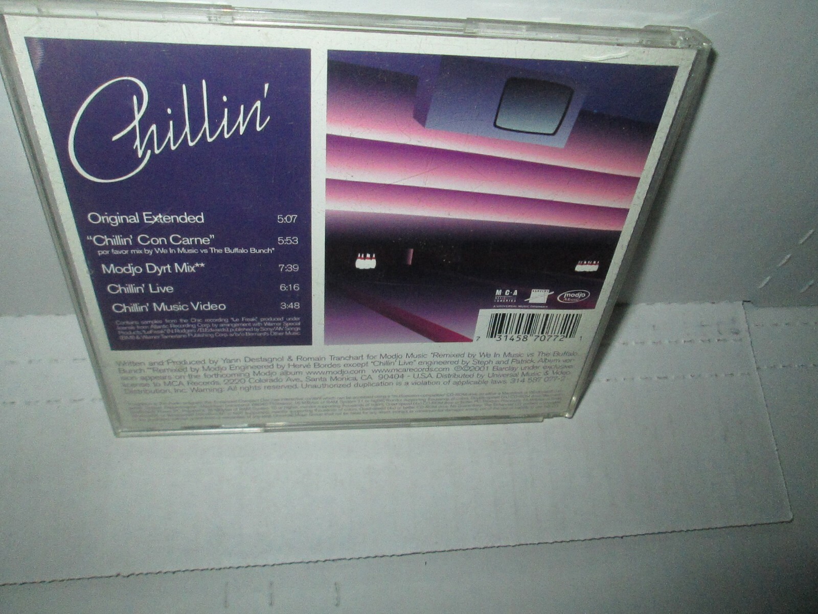 Chillin' [US CD/12"] [Single] by Modjo (CD, May-2001, MCA) for sale ...