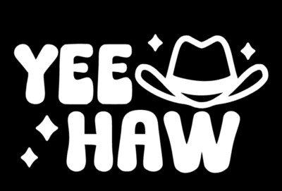 Yee Haw Cowboy Hat Country Car Truck Funny Sticker Decal 5.5" x 3” | eBay