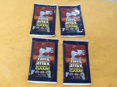 2011 Topps Attax baseball game 4 FACTORY SEALED BASEBALL PACKS | eBay