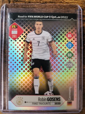 2022 Panini FIFA World Cup Road to Qatar Robin Gosens Fan Favourite ...