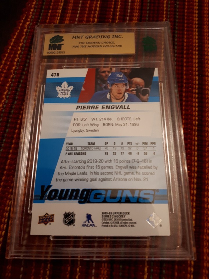2019-20 UD SERIES TWO YOUNG GUNS PIERRE ENGVALL - 476 - MNT MINT 9.0 | eBay