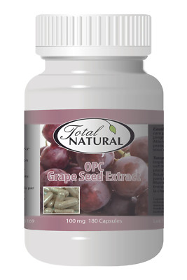 OPC Grape Seed Extract 100mg 180c - antioxidant, wound heal, reduce ...