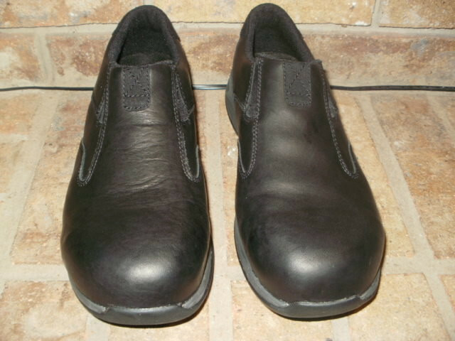 Red Wing Shoes 6713 Mens 9 D Black Leather Safety Toe Work Slip on (w1 ...