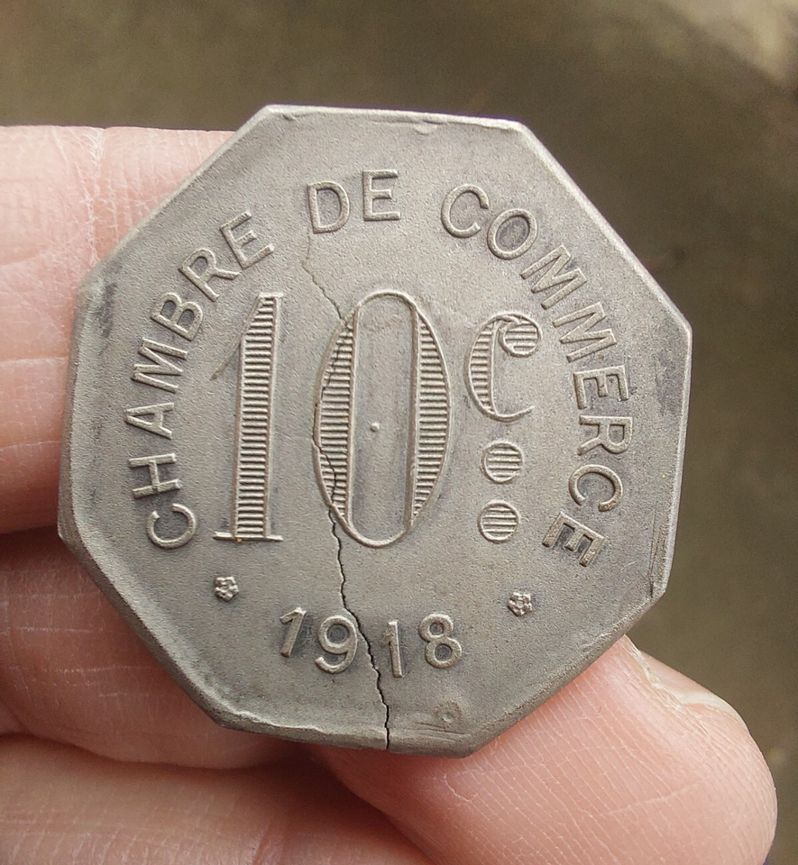 76 Rouen, 10 Cents 1918 TRIAL IN SILVER | eBay UK