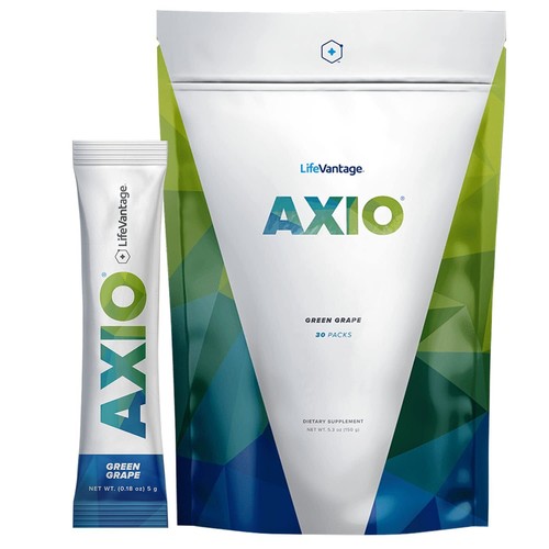 LifeVantage - AXIO - Regular Energy Drink Powder Green Grape with B ...