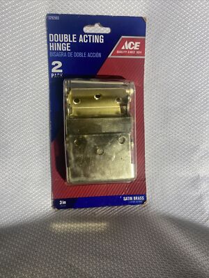 ACE Hardware Double Acting Hinge Self Closing 3” Satin Brass Finish 2 ...