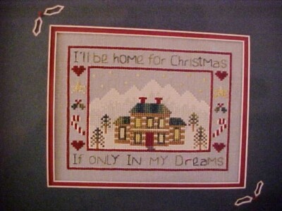 The Drawn Thread HOME FOR CHRISTMAS Cross Stitch Graph + Linen | eBay