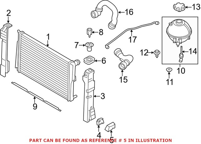 BMW OEM 11-15 X3 3.0L-L6 Radiator-Support Bracket Lower Bracket ...