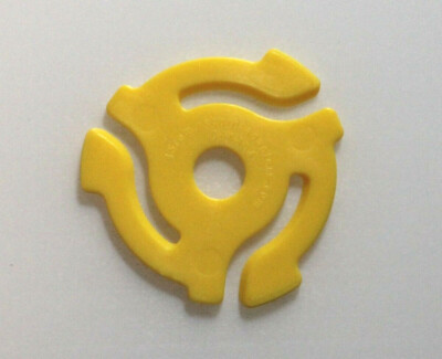 40 Brand New YELLOW 45rpm RECORD INSERT ADAPTERS | eBay UK