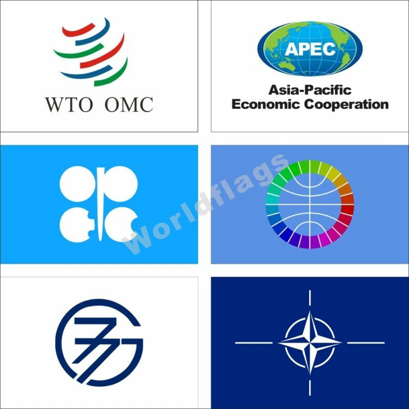 International Flag 3X5FT Group of 77 WTO APEC OPEC UNPO NATO Comecon ...