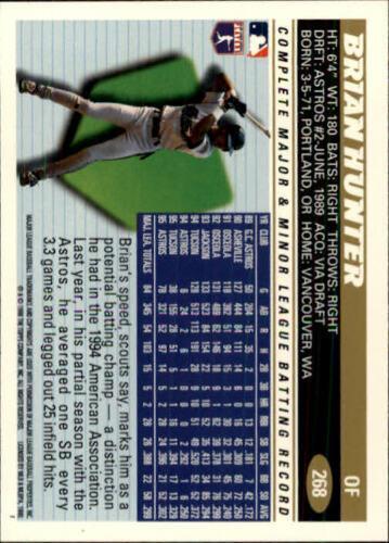 1996 Brian Hunter Houston Astros Topps Baseball Card # 268 | eBay