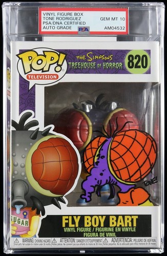 Tone Rodriguez Signed Funko Pop #820 PSA/DNA Encapsulated The Simpsons ...