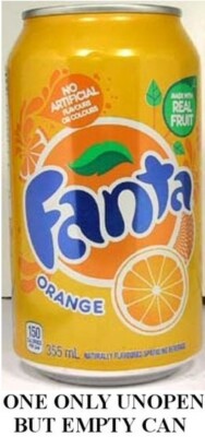 Canadian Fanta Orange 2009 UNOPENED EMPTIED 355ml 12oz Can Canada ...