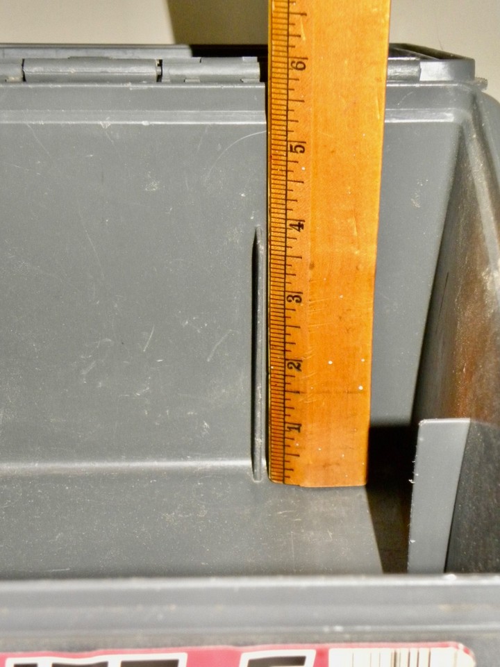 Contico TUFF BOX 15" Hip Roof TUFF-E Tool Box Gray w/ Removable Tray ...