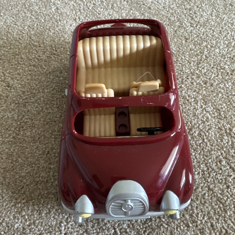 Calico Critters Red Convertible Car With Baby Car Seat | eBay