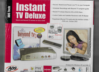 ADS TECH INSTANT TV DELUXE WATCH AND RECORD TV SHOWS ON CD OR DVD USBAV ...